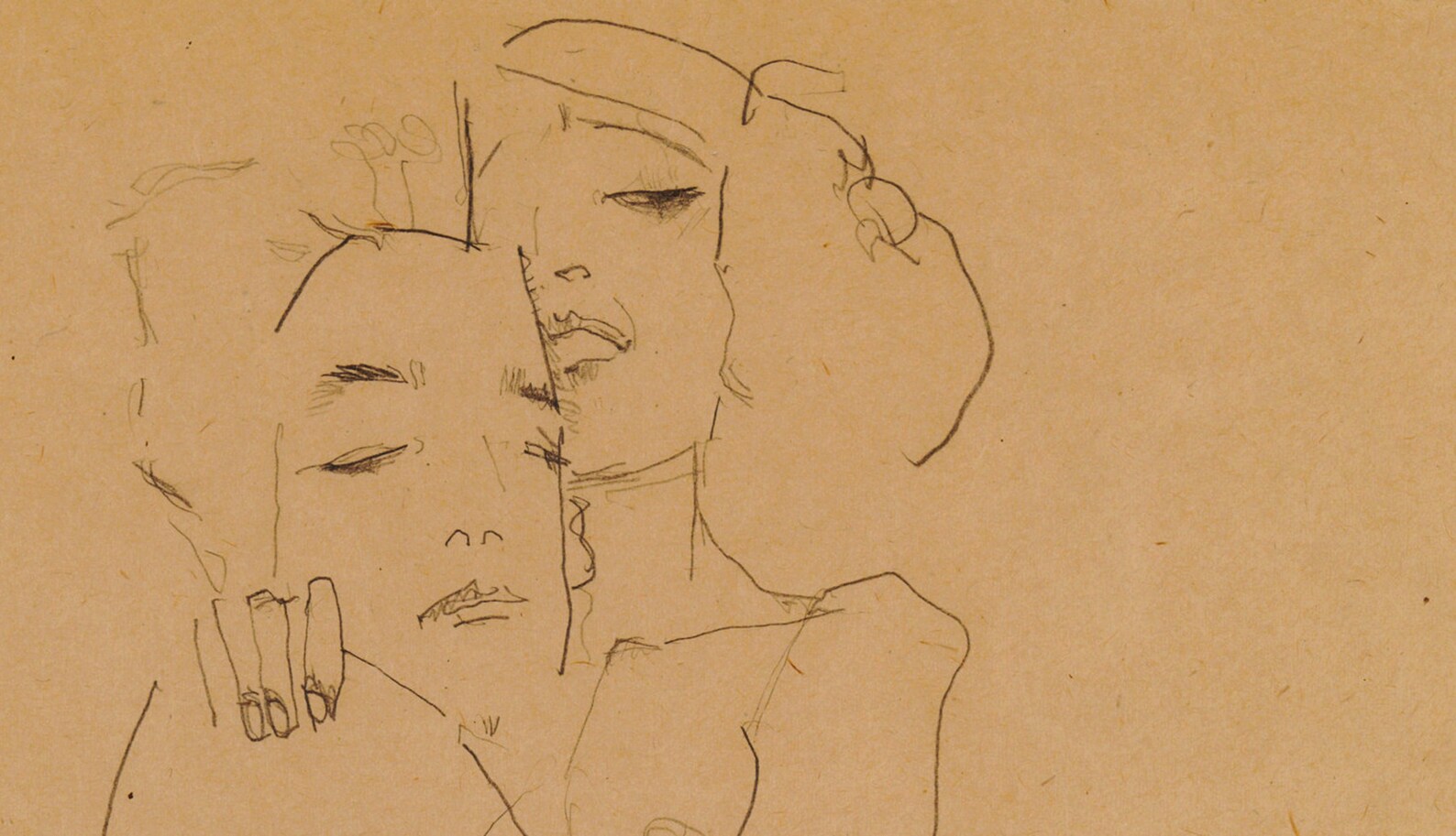 Minimalist 1911 line art drawing of Embracing Couple beautiful | Etsy