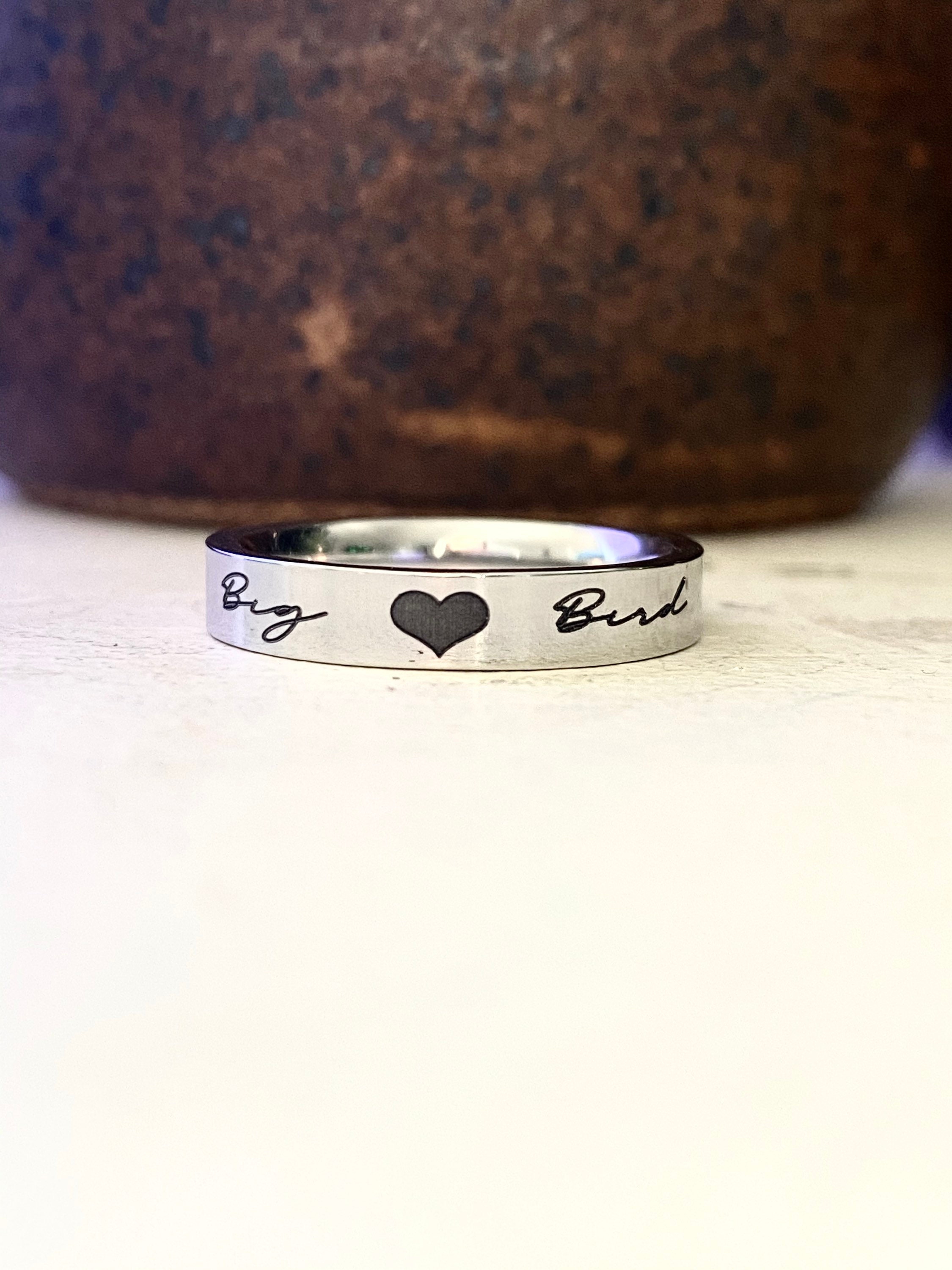 Custom name ring engraved name personalized family ring | Etsy