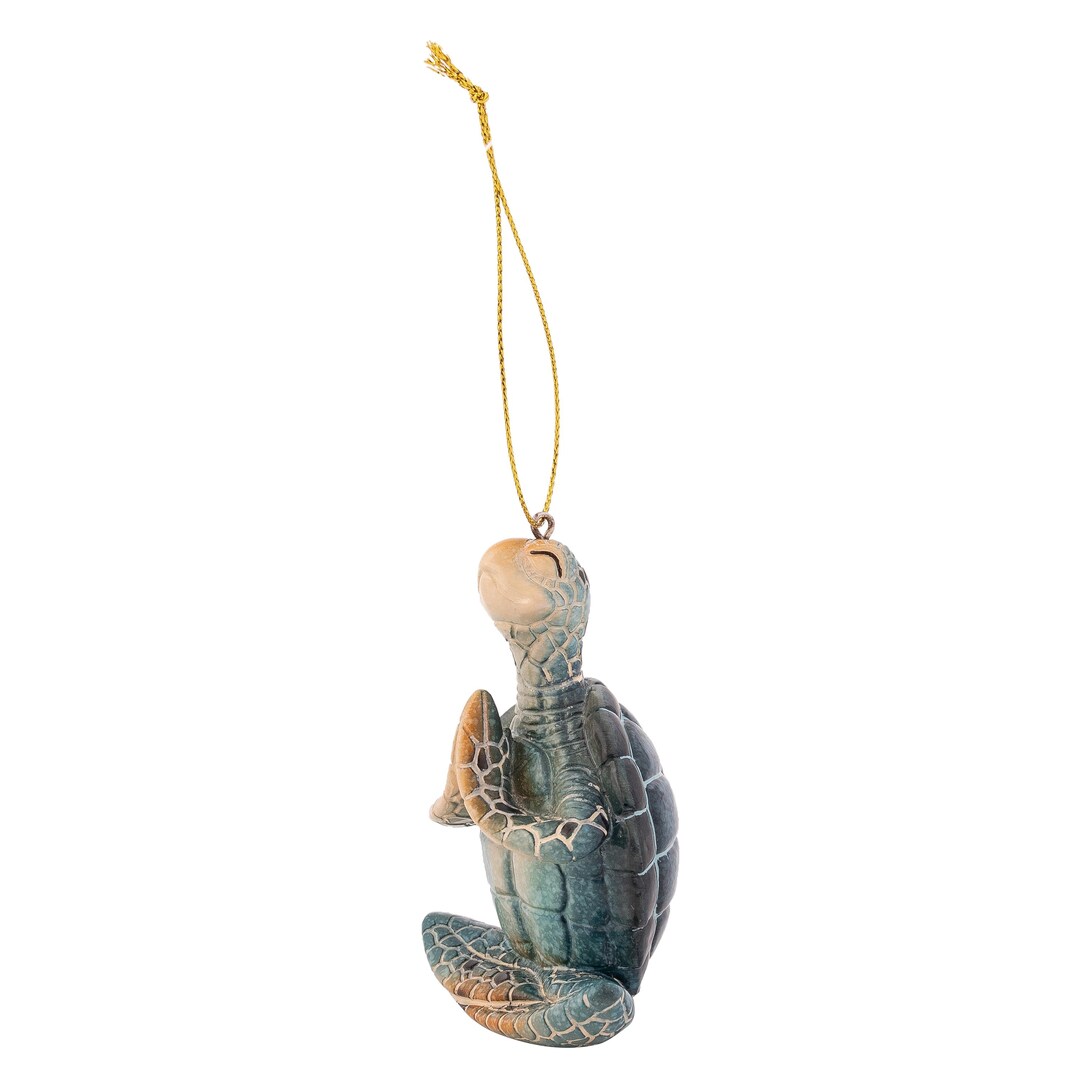 Praying Pose Sea Turtle Ornament, Sea Turtle Ornament in Praying Pose ...
