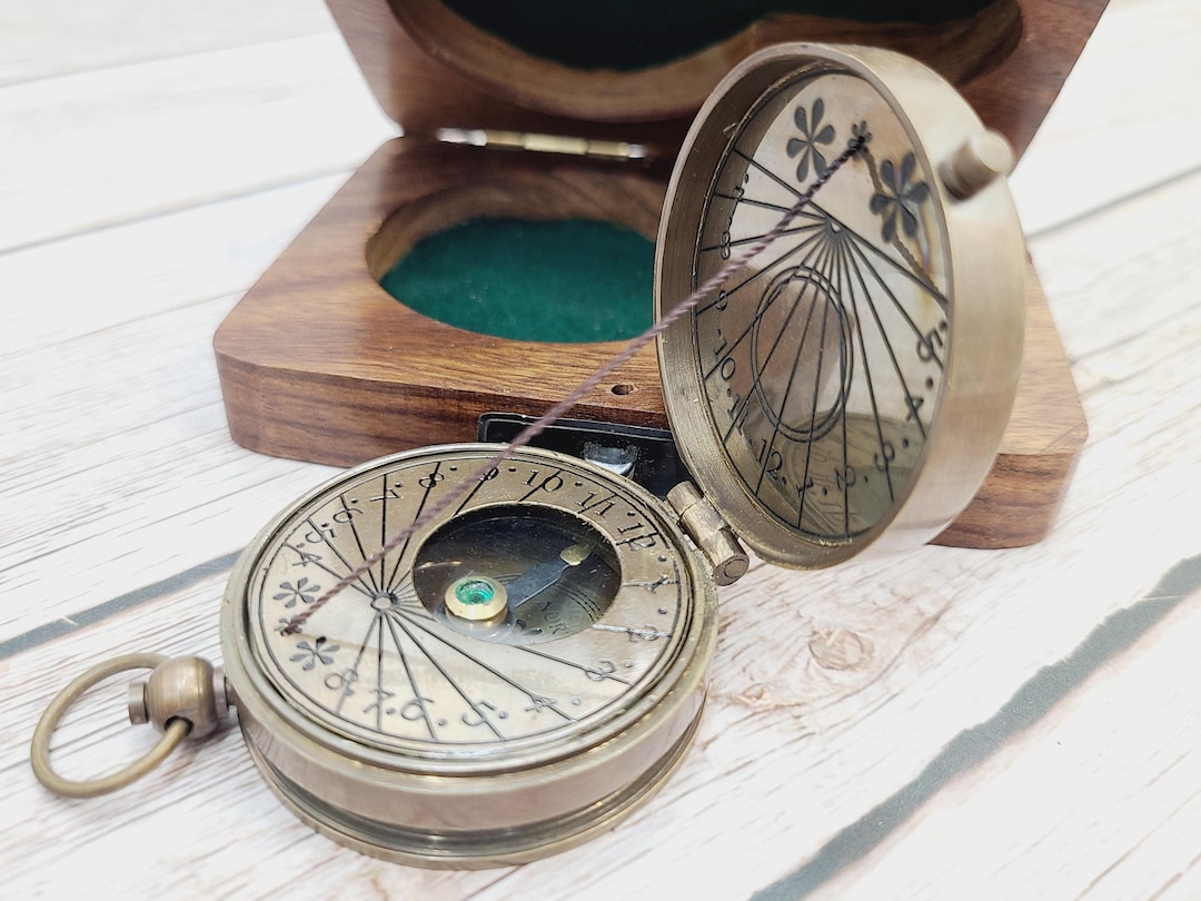 Antique Reproduction Compass, Antique Compass, Vintage Compass, Pocket ...
