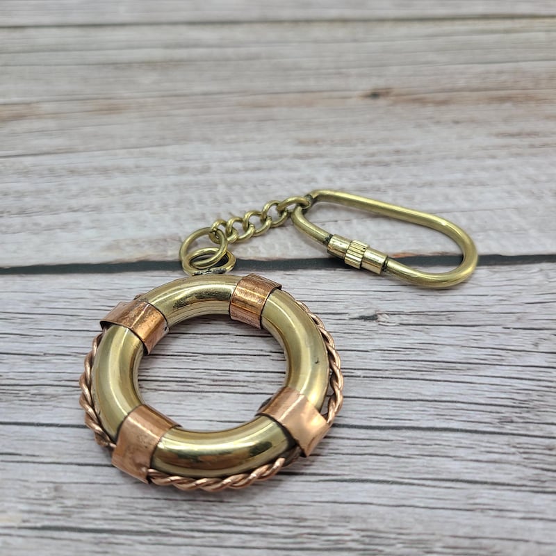 Brass Keychain - Etsy