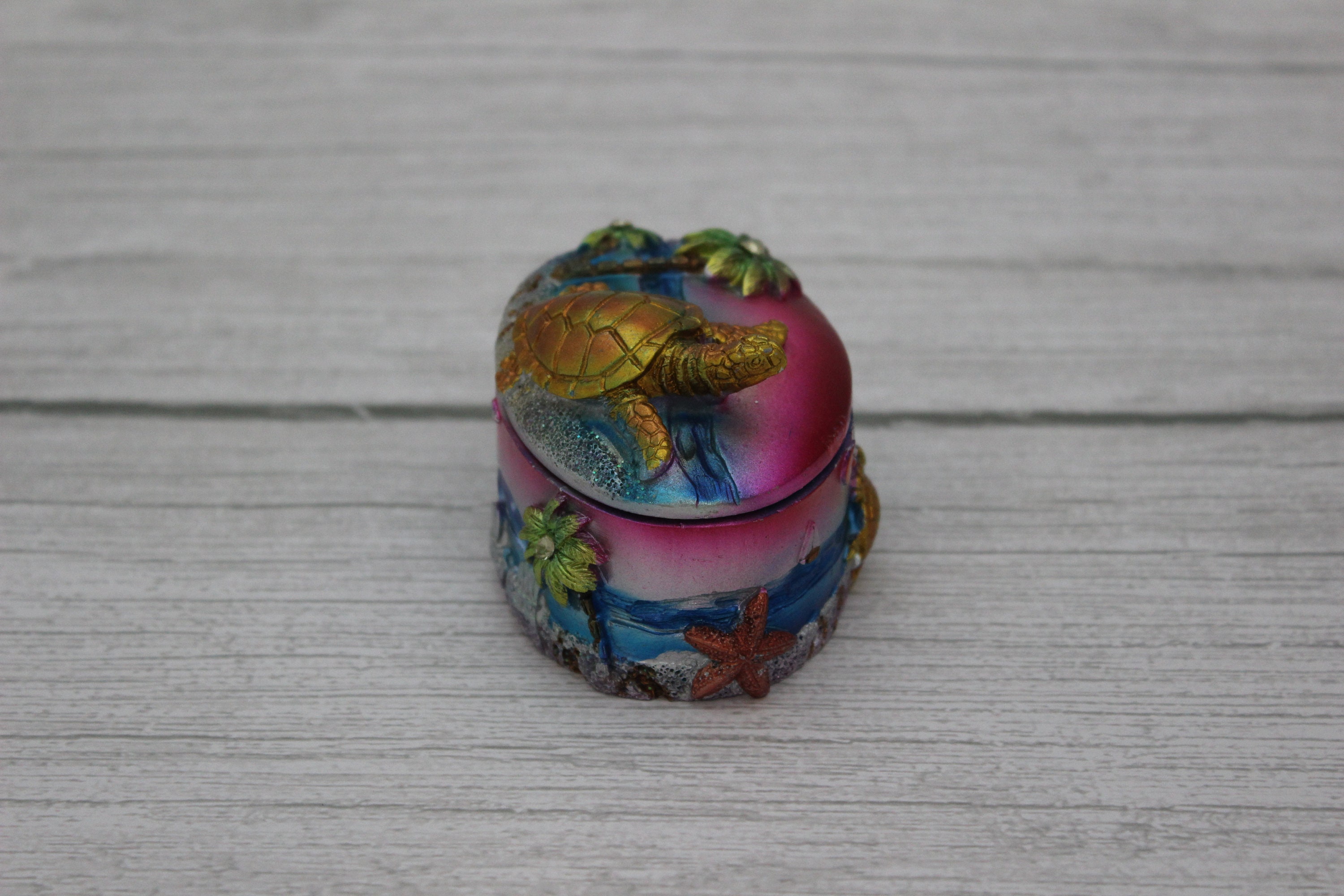 Sea Turtle Storage Box, Turtle Storage Box, Sea Turtle Box, Beach Decor ...