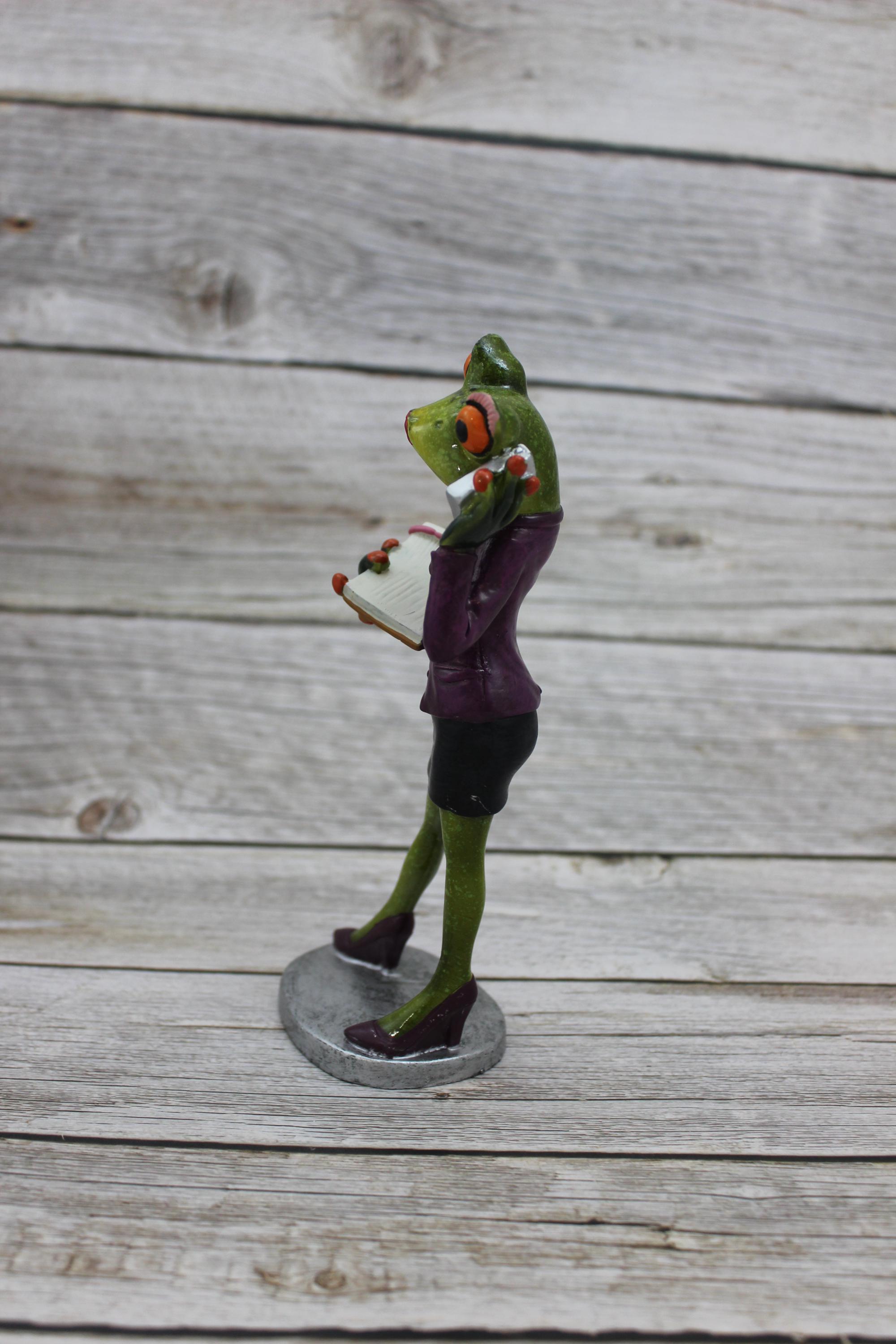 Polystone Lady Frog Executive Figurine - Quirky Office Decor - Etsy