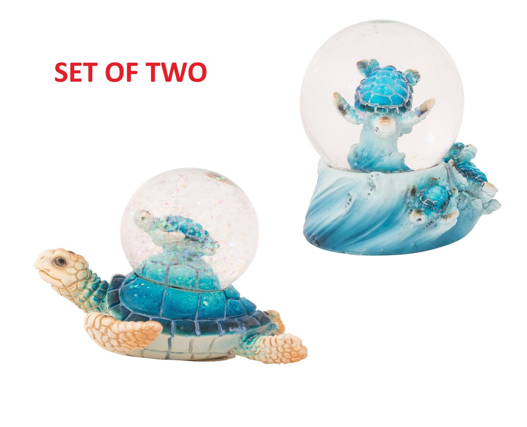 Sea Turtle Snow Globes, Turtle Snow Globe, Sea Turtle Figurine, Sea ...