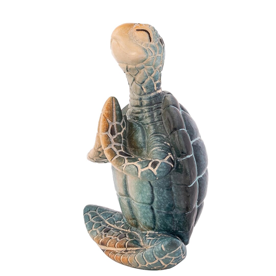 Praying Pose Sea Turtle Figurine, Yoga Sea Turtle Figurine, Sea Turtle ...