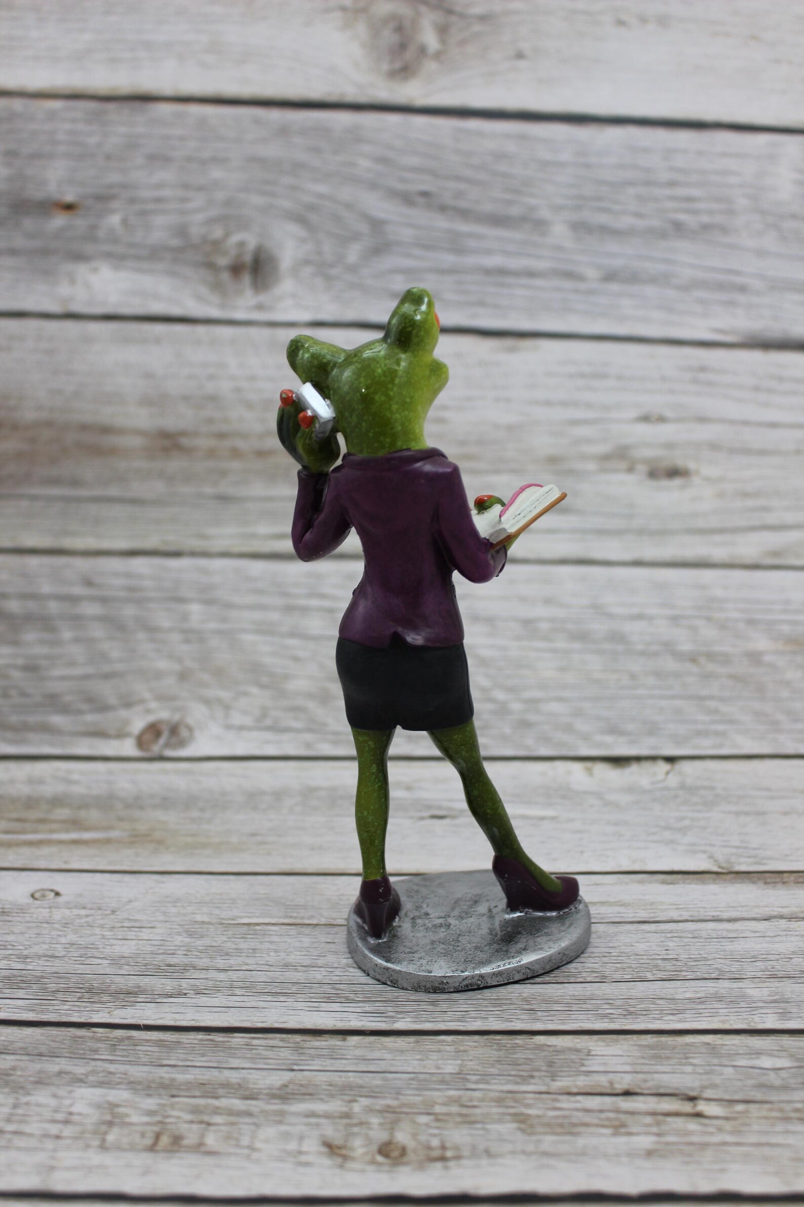 Polystone Lady Frog Executive Figurine - Quirky Office Decor - Etsy