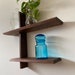 Walnut Shelf, Danish Modern Walnut Shelf, Walnut Wall Shelf, Handmade ...