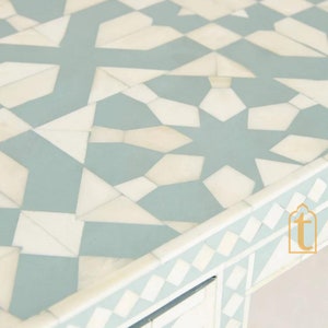 Bone Inlay Work Desk | Laptop Table | Console Table | Bone Inlay Wooden ...