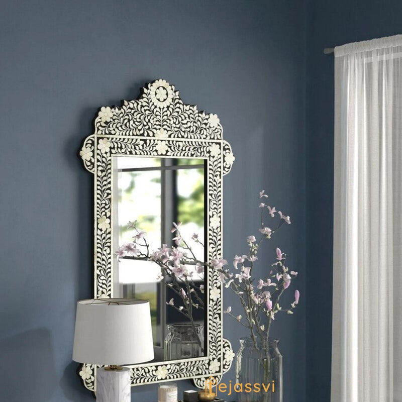 Bone Inlay Mirror - Etsy