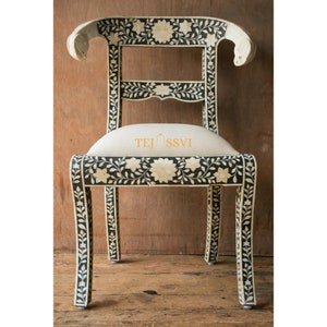 Bone Inlay Goat Head Chair | Bone Inlay Chair | Modern Luxury Furniture ...