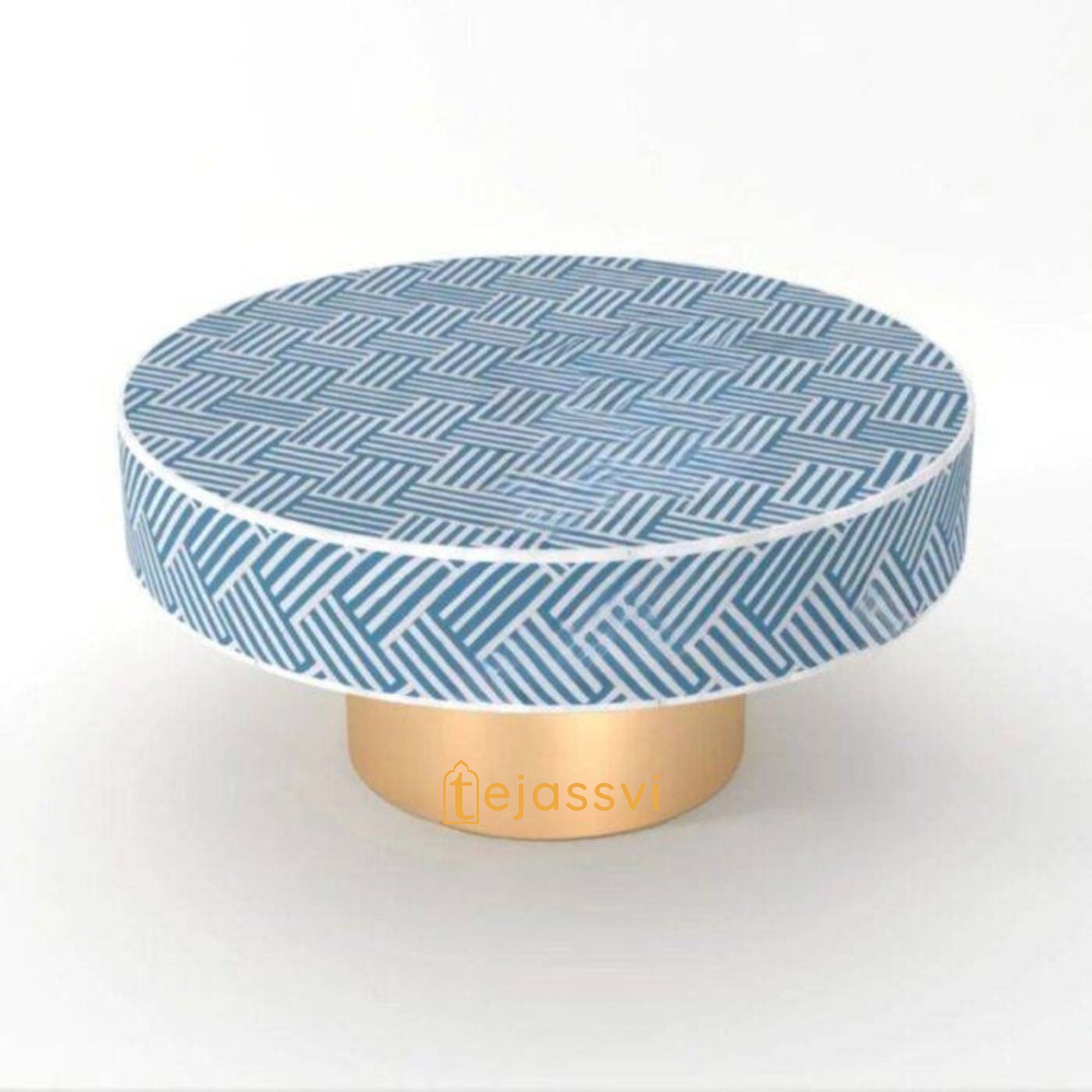 Handmade Bone Inlay Coffee Table Center Table BONE INLAY TABLE, Round ...