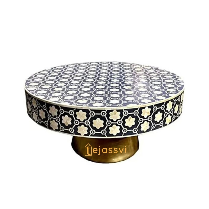 Handmade Bone Inlay Coffee Table, Center Table BONE INLAY TABLE, Round ...