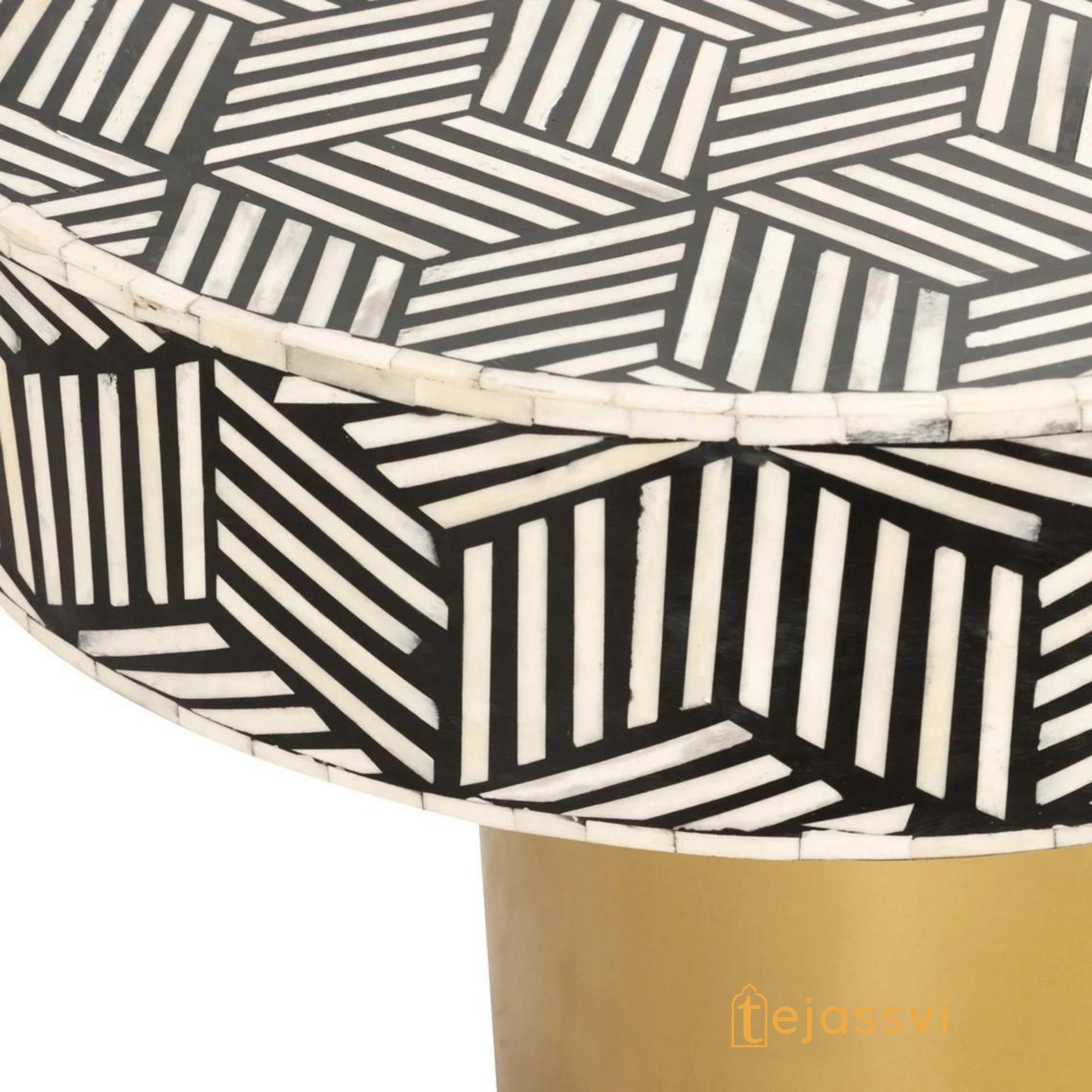 Handmade Oval Shape Coffee Table, BONE INLAY TABLE, Oval Coffee Table ...