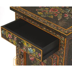 Rajasthani Indian Bedside Furniture/home Decor Side Table With Chest ...