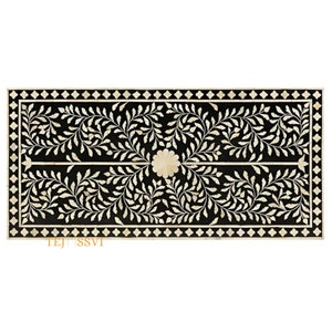 Bone Inlay Floral Design Entryway Cabinet | Bone Inlay 2 Drawer Cabinet ...