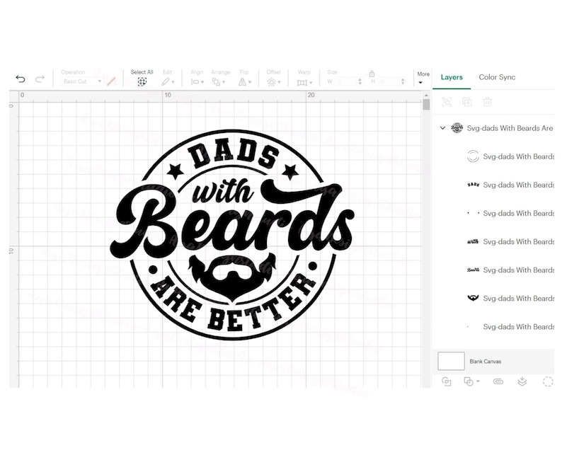 Dads With Beards Are Better Svg, Funny Father's Day Gift Svg, Funny Dad ...