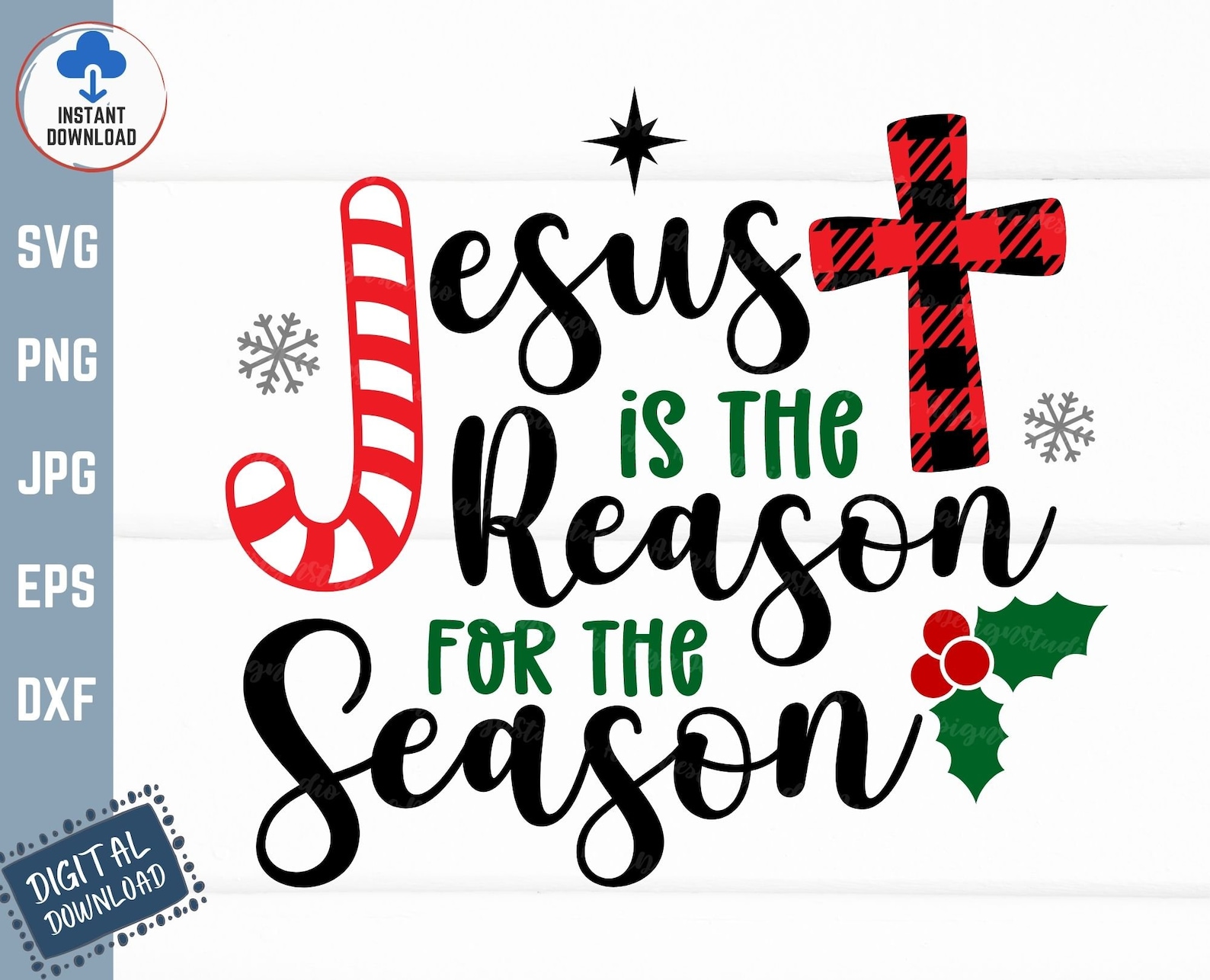 Jesus is the Reason for the Season Svg Christmas Shirt Svg | Etsy