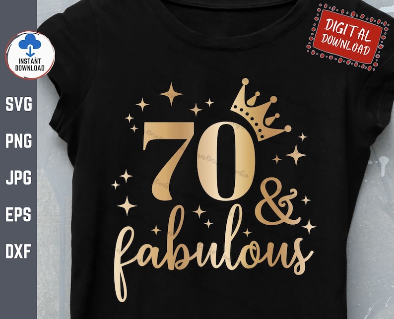 70 and Fabulous Svg 70th Birthday Svg Seventieth Birthday - Etsy
