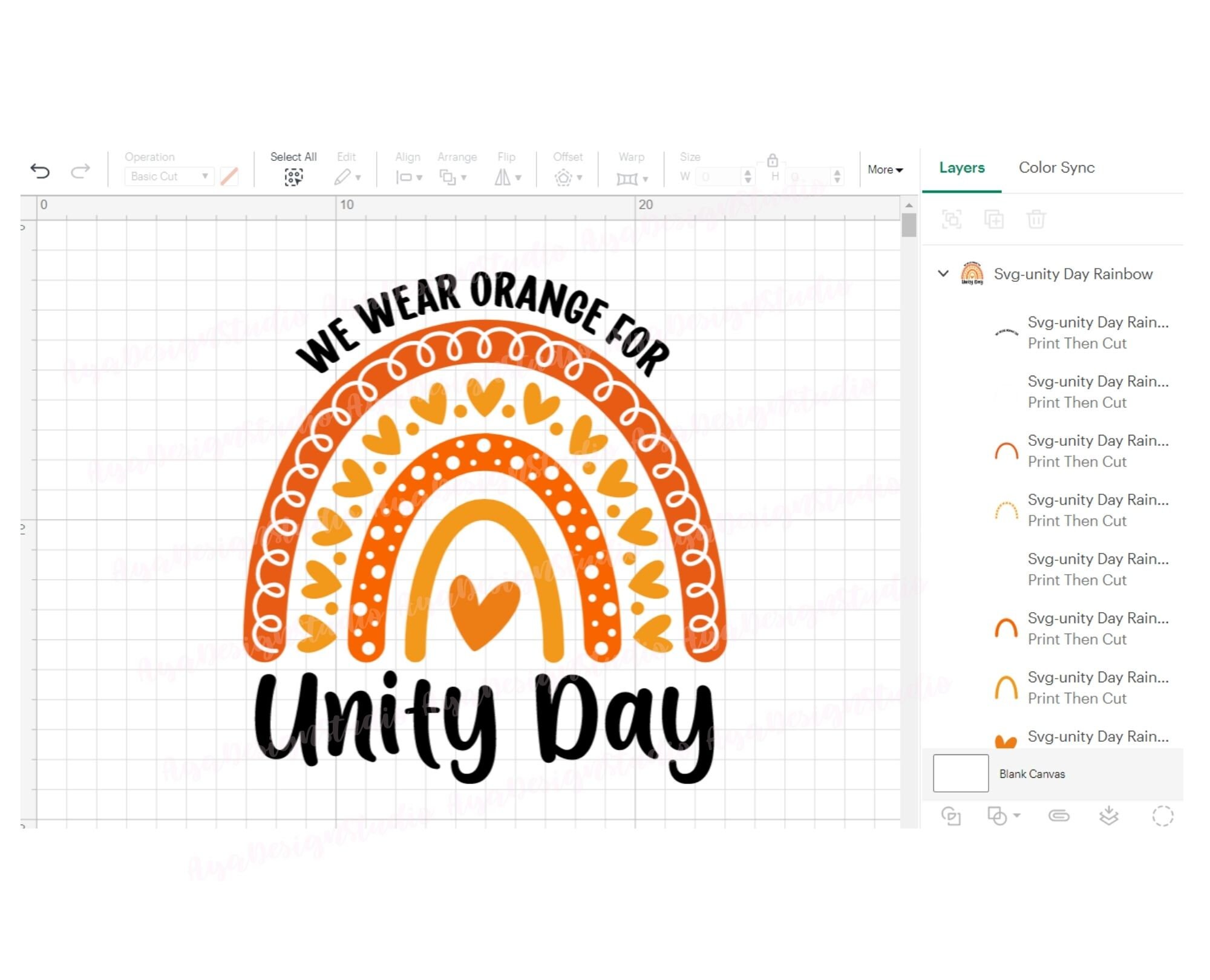 We Wear Orange for Unity Day Rainbow Svg, Unity Day Awareness Svg, Anti ...