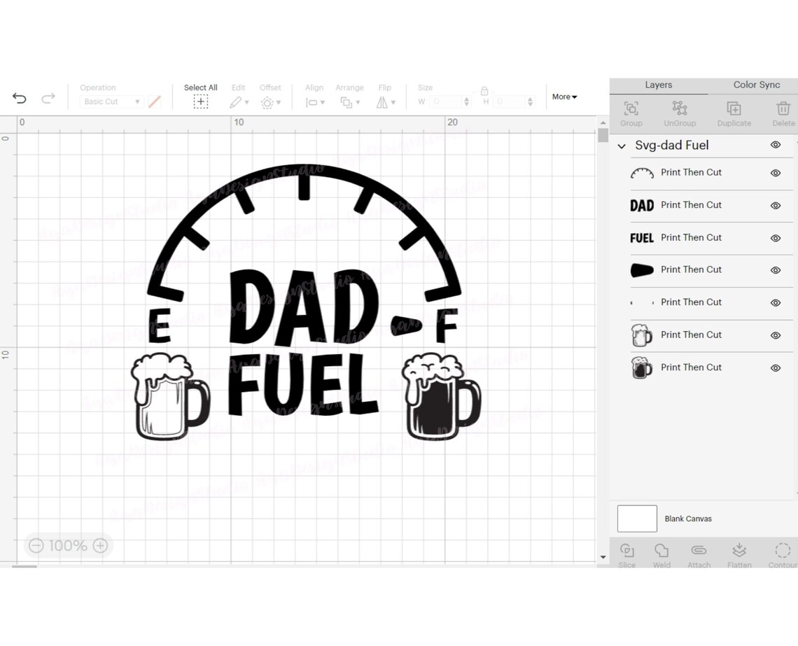Dad Fuel Svg, Dad Fuel With Beer Mug and Fuel Gauge Scale Svg, Daddy ...