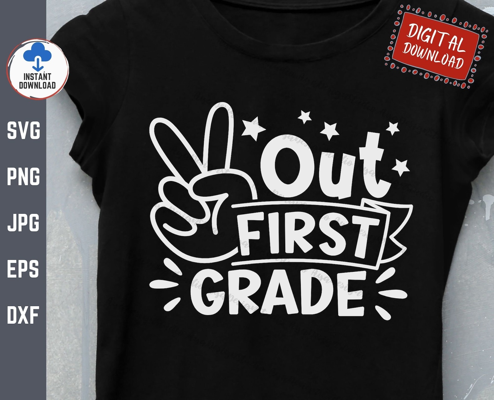 Peace Out First Grade Svg Kids Graduation Shirt Svg Last Day - Etsy