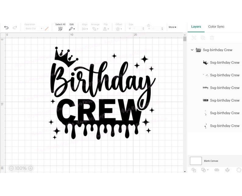 Birthday Crew Svg, Birthday Crew Dripping Svg, Birthday Girls Trip Svg ...