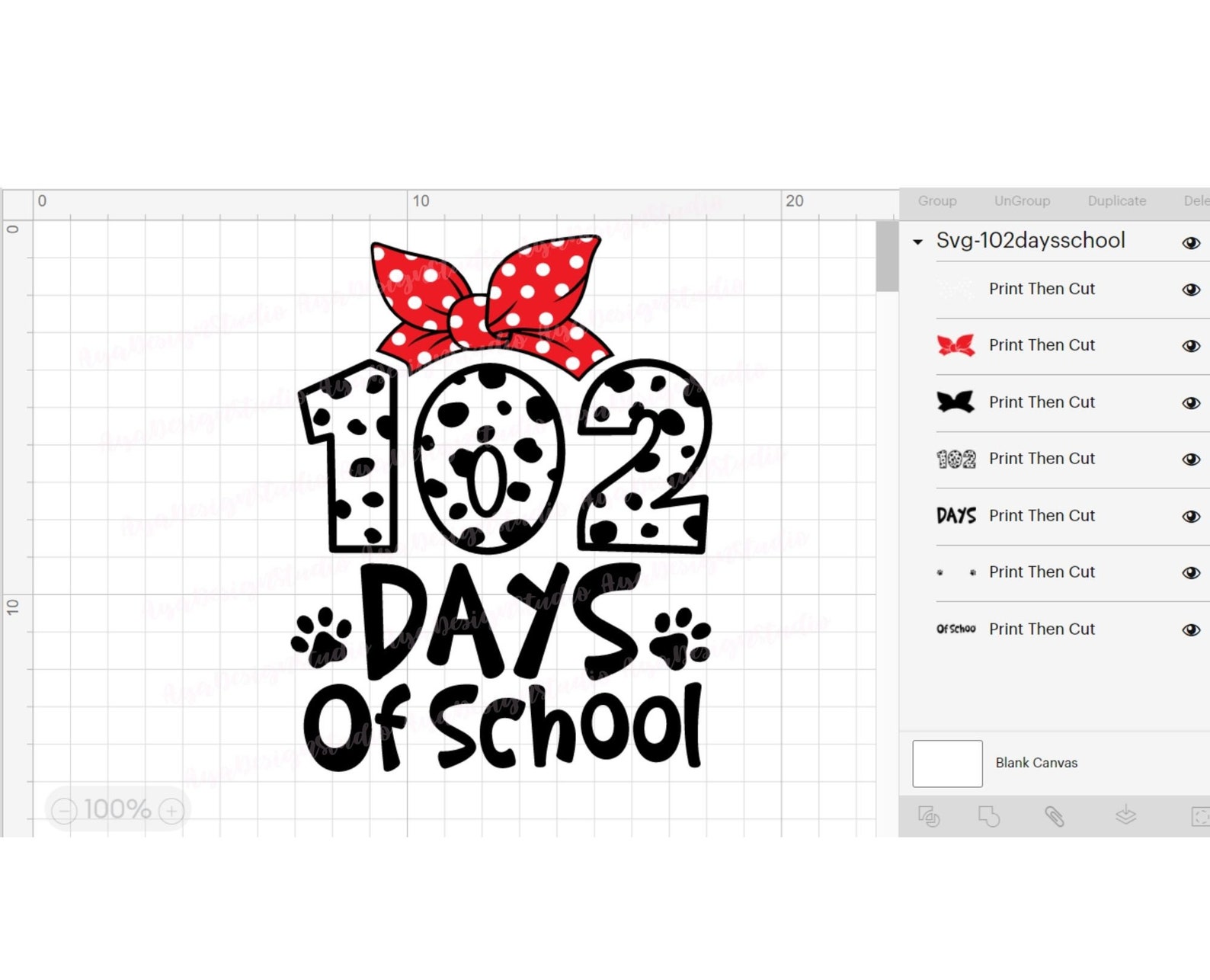 102 Days of School Svg Dalmatian Svg 102 Days of School | Etsy