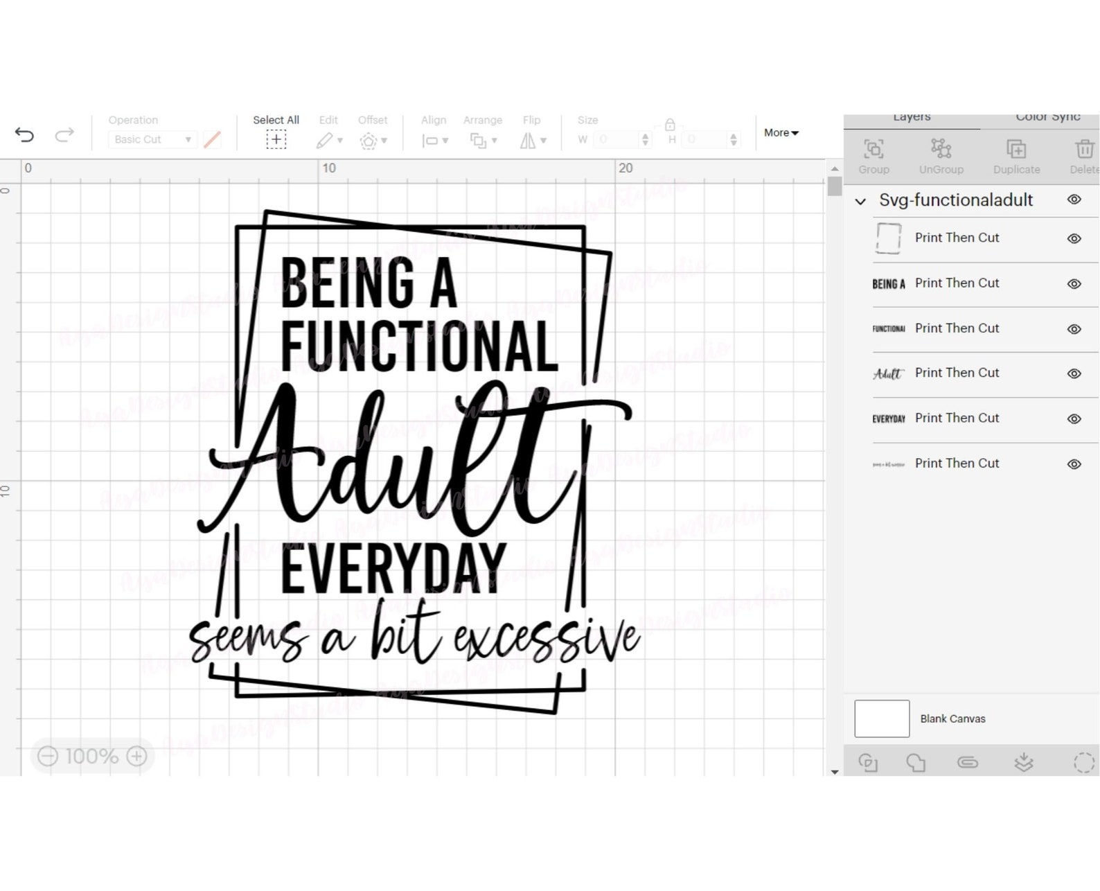 Being A Functional Adult Everyday Seem a Bit Excessive Svg, Being A ...