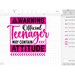 Warning Official Teenager Svg, 13th Birthday Girl Svg, Warning Official ...