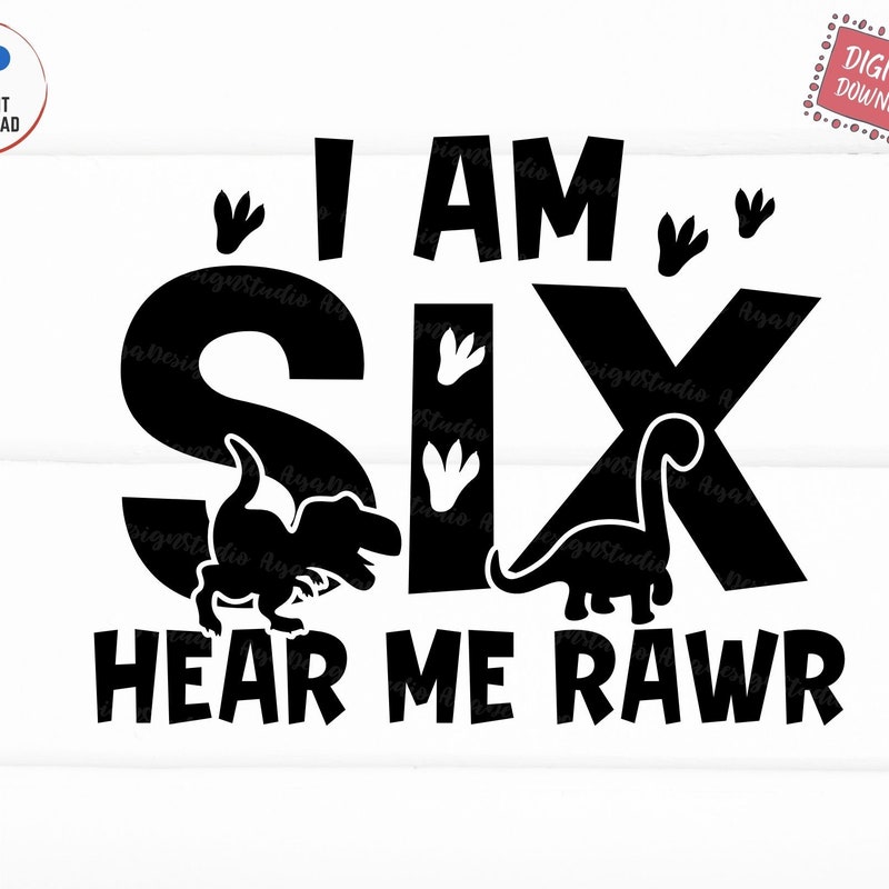 Six a Saurus - Etsy