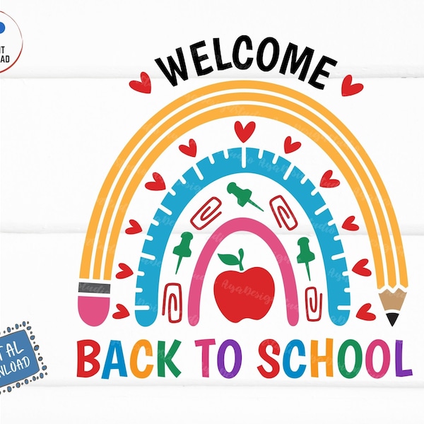 Rainbow Teacher Svg - Etsy