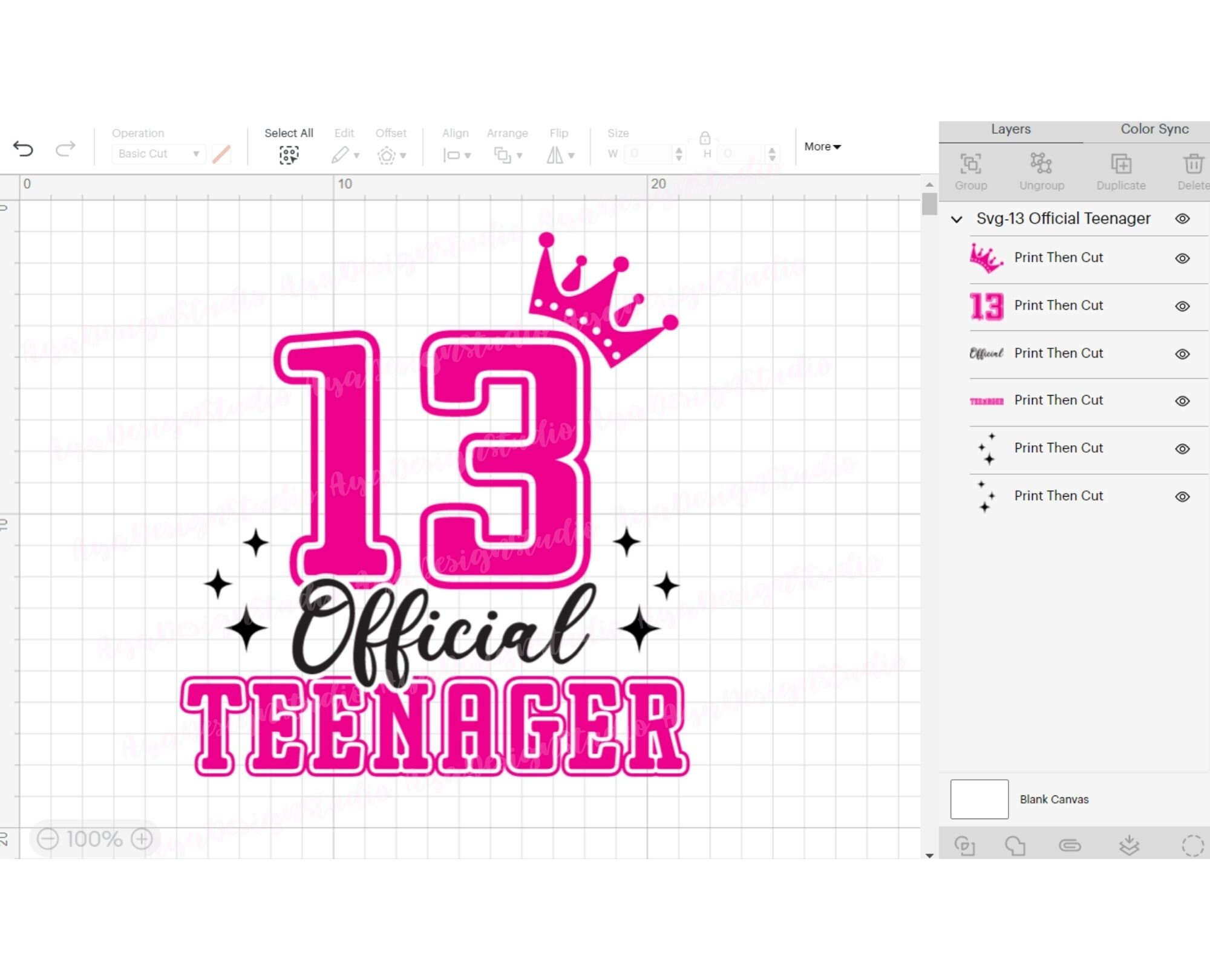 13 Official Teenager Svg 13th Birthday Girl Svg Official - Etsy Australia