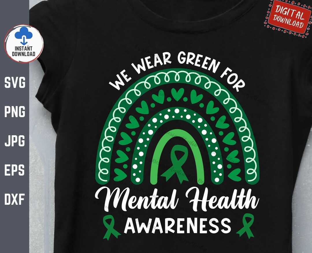 Mental Health Awareness Rainbow Svg, Mental Health Awareness, Mental ...