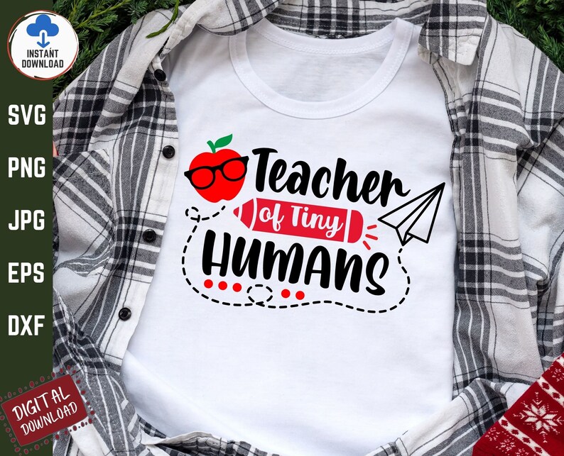Teacher of Tiny Humans Svg, Teaching Svg, Teacher Gift Svg, Teaching ...