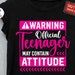 Warning Official Teenager Svg, 13th Birthday Girl Svg, Warning Official ...
