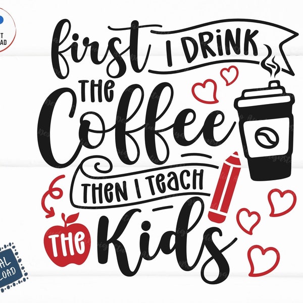 First I Drink Coffee - Etsy