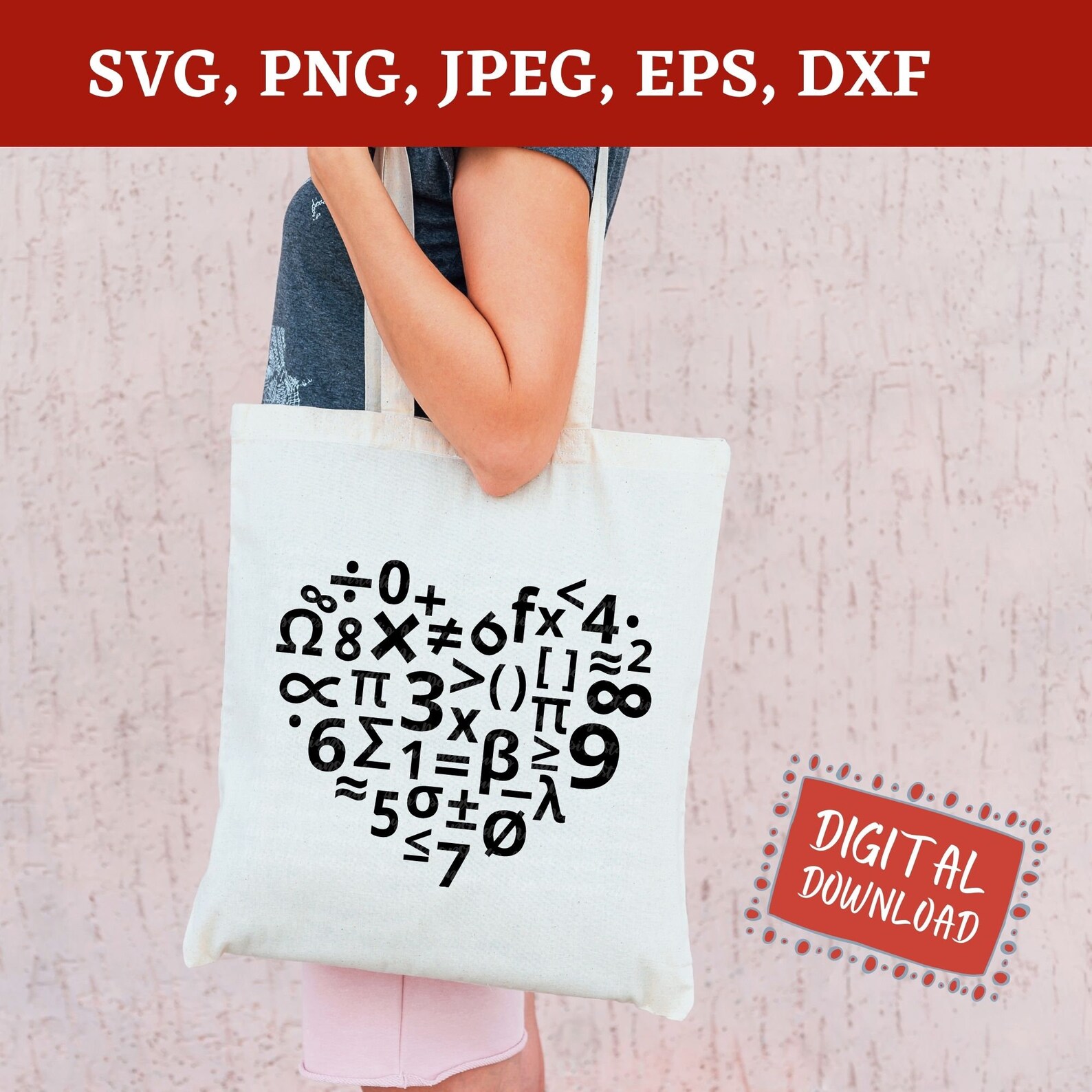 Math Heart SVG, Math Teacher SVG, Mathematics Heart, Mathematics Lover ...