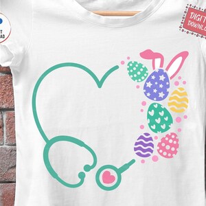 Easter Stethoscope Svg, Easter Egg Stethoscope Svg, Easter Bunny ...