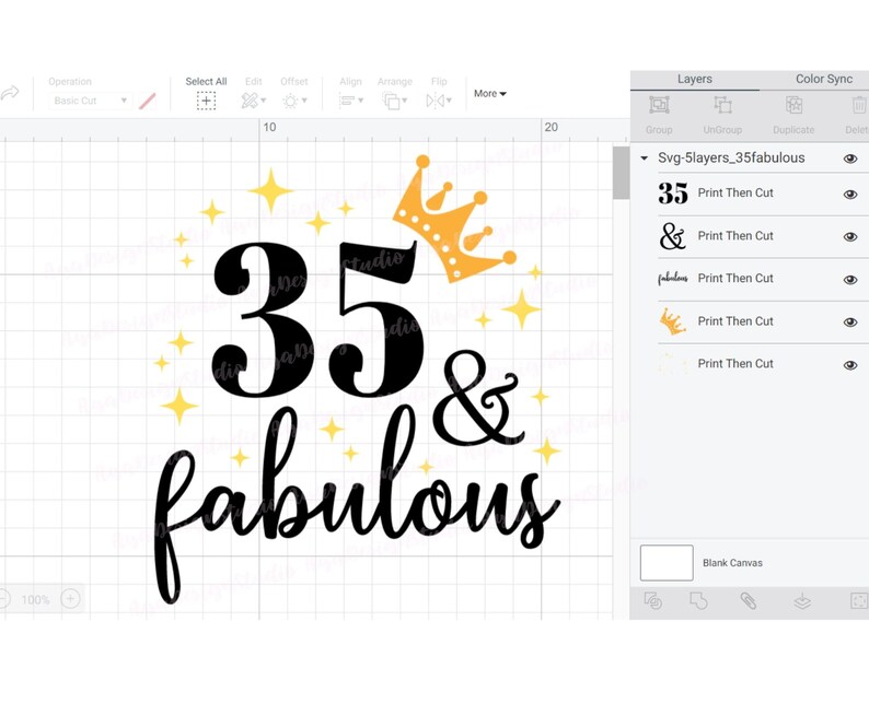 35 and Fabulous Svg 35th Birthday Thirty Fifth Birthday SVG | Etsy