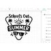 Schools Out for Summer Svg, Teacher Summer Vacation Svg, Student Summer ...