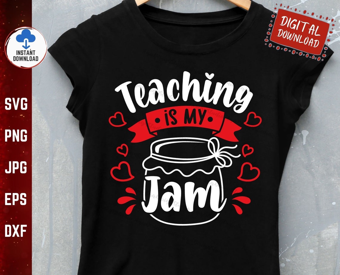 Teaching is My Jam Svg Teaching Svg Teacher Gift Svg | Etsy