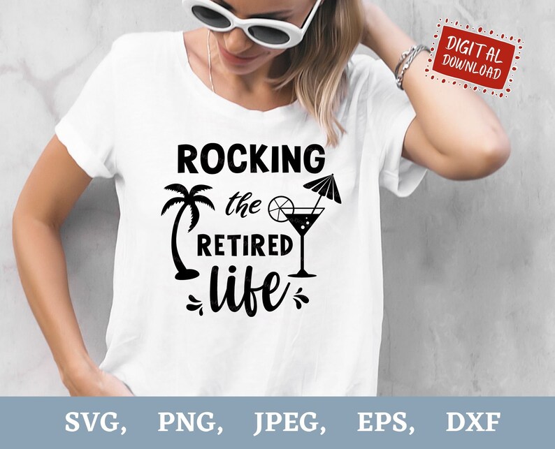 Rocking the Retired Life SVG Retirement Officially Retired - Etsy