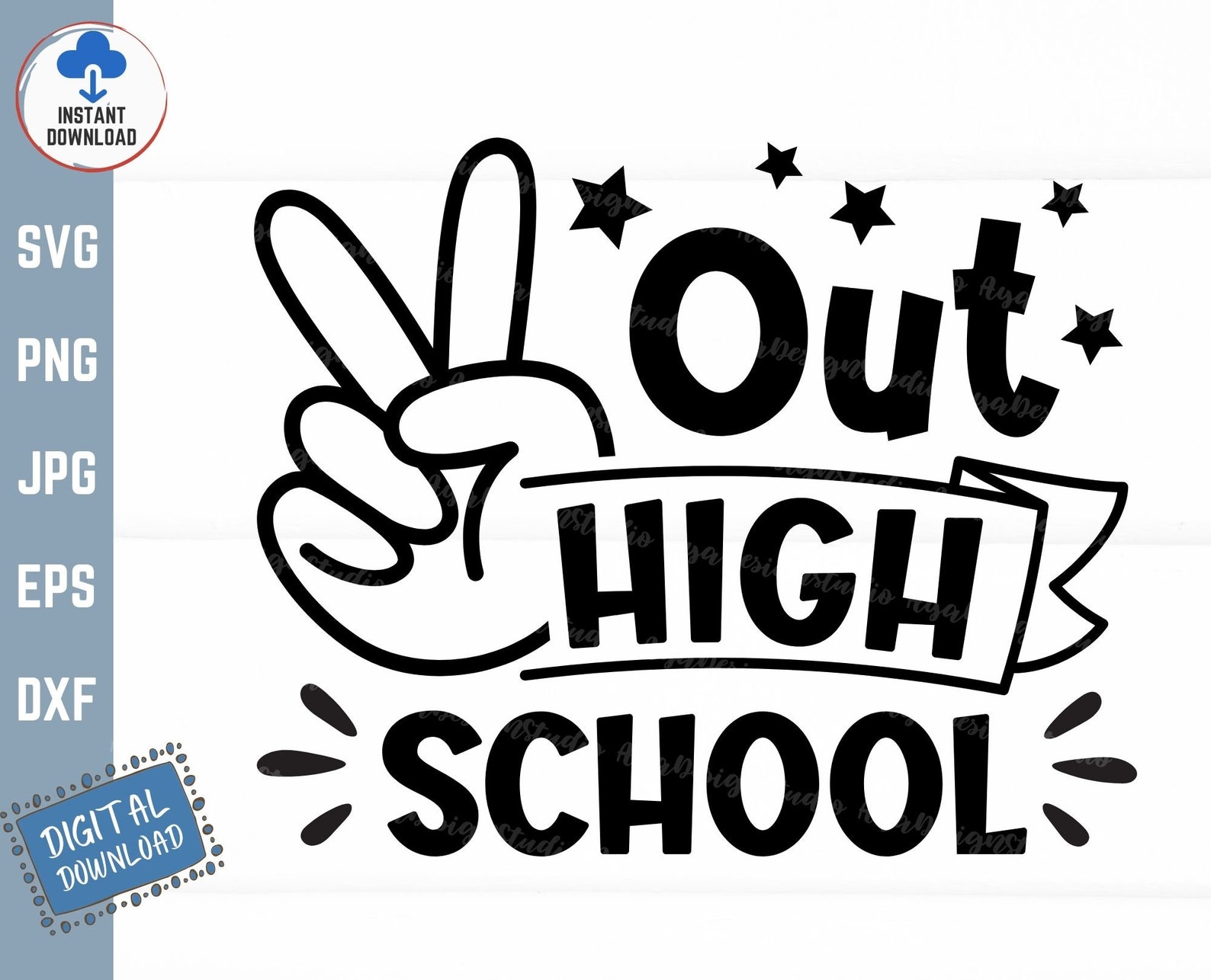 Peace Out High School Svg Graduation Shirt Svg Last Day of - Etsy