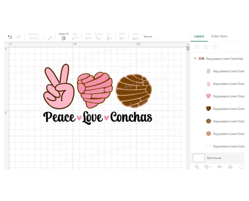 Peace Love Conchas Svg, Funny Concha Bra Svg, Concha Pan Dulce Heart ...