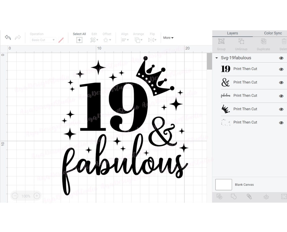 19 and Fabulous Svg 19th Birthday Nineteen Birthday Svg | Etsy