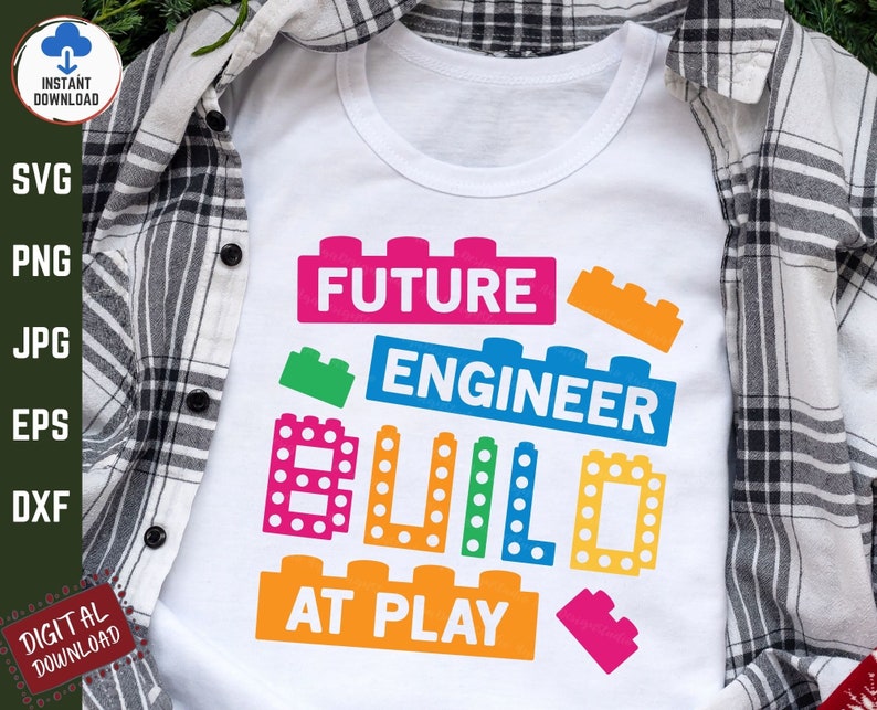 Future Engineer Build at Play Svg Colorful Block Bricks Svg - Etsy