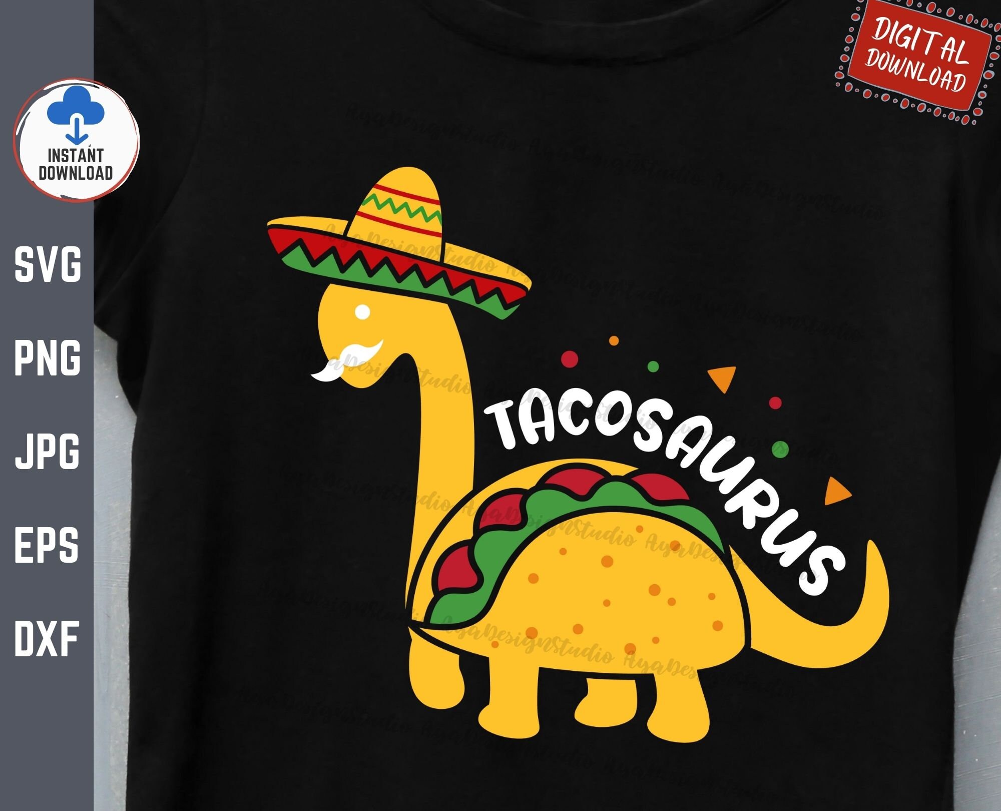 Tacosaurus Svg, Funny Taco Dinosaur Svg, Taco Saurus Dinosaur Svg ...
