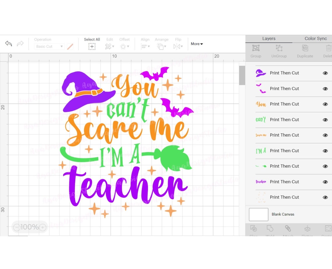 You Can't Scare Me I'm A Teacher Svg Funny Teacher - Etsy