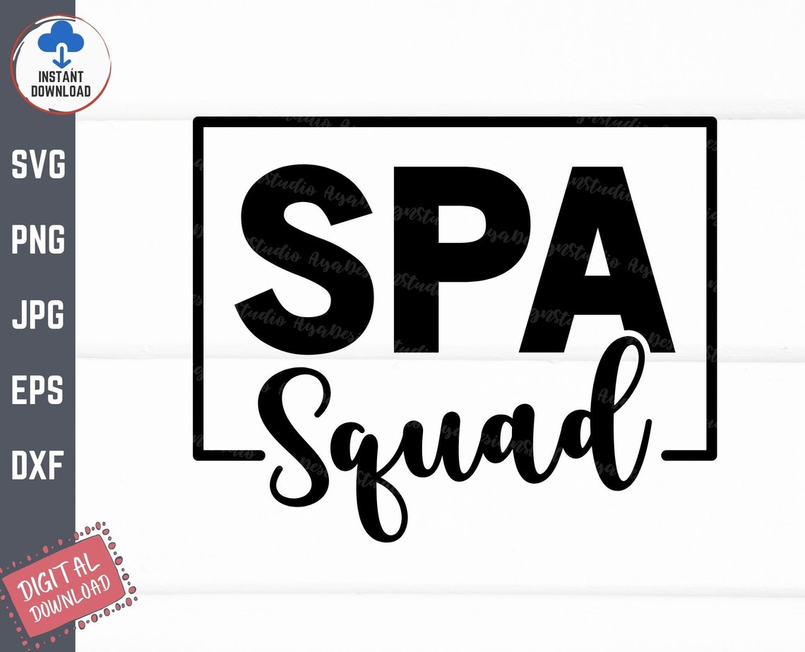 Spa Squad Svg Spa Birthday Party Svg Self Care Svg Girls - Etsy