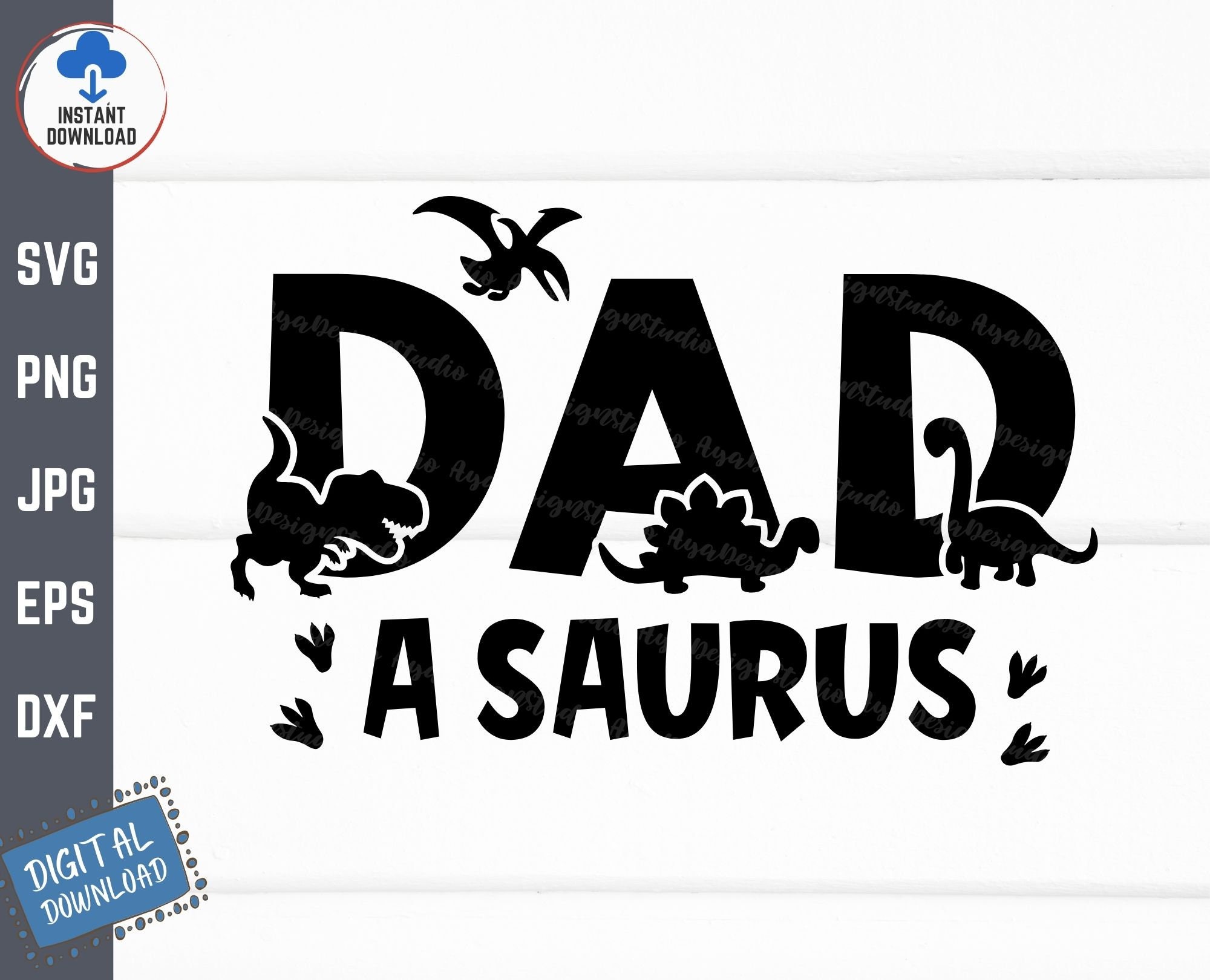 Papá un saurio svg, papá T-Rex dinosaurio svg, dinosaurio papá svg ...